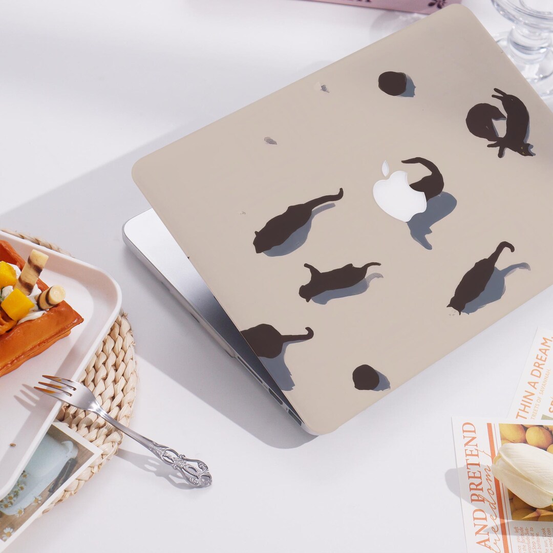 Black Cats New Pro Mac Protective Case Personalized Name for MacBook ...