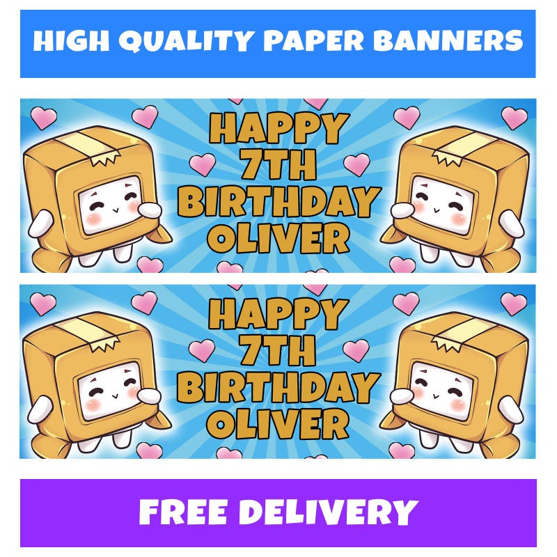 Lankybox Birthday Party Supplies - Etsy