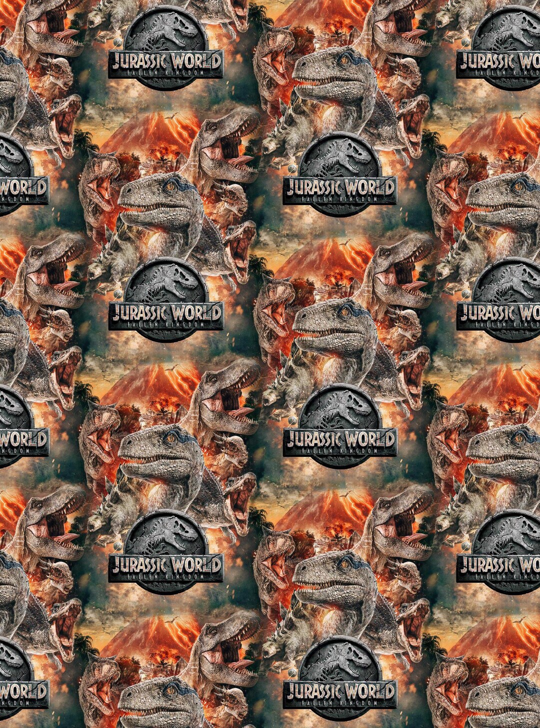 JURASSIC WORLD Birthday Wrapping Paper - Jurassic World Personalised ...