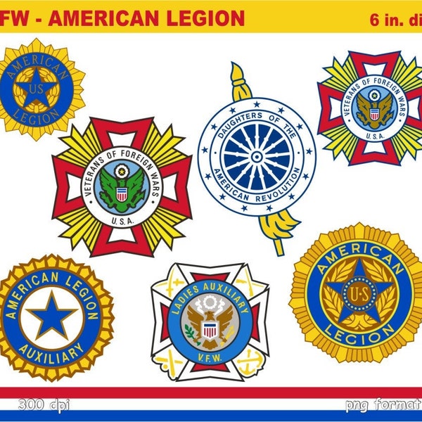 American Legion Embroidery Logo - Etsy