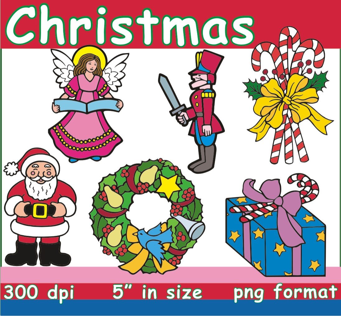 Digital Clipart Christmas (24) PNG - Etsy