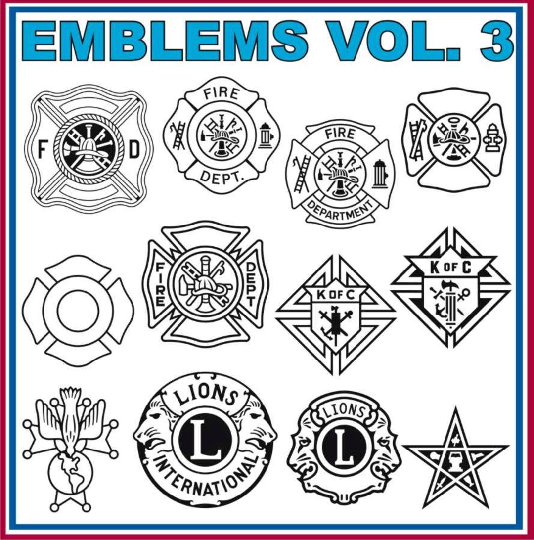 Emblems Vol. 3 (37) Vector Clipart - Etsy