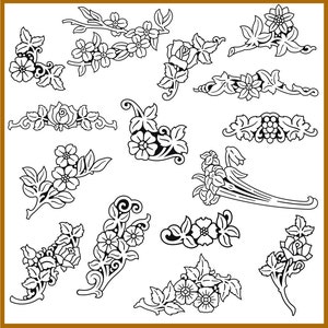 Flowers 301-350 Vector Clipart 50 Assorted Varieties - Etsy