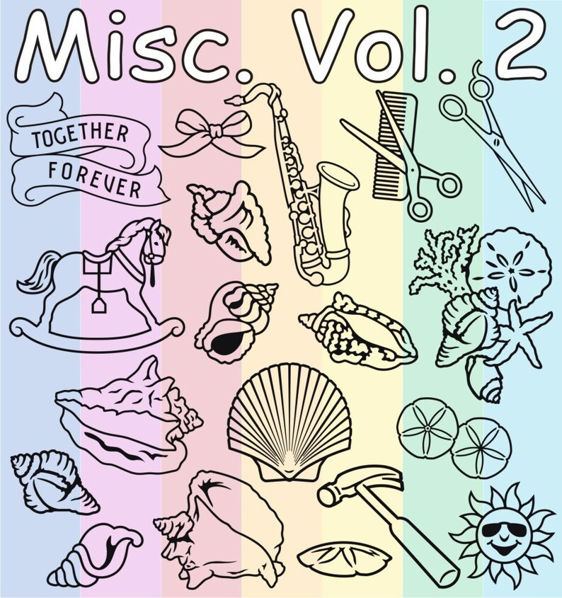 Miscellaneous Vol. 2 Vector Clipart - Etsy