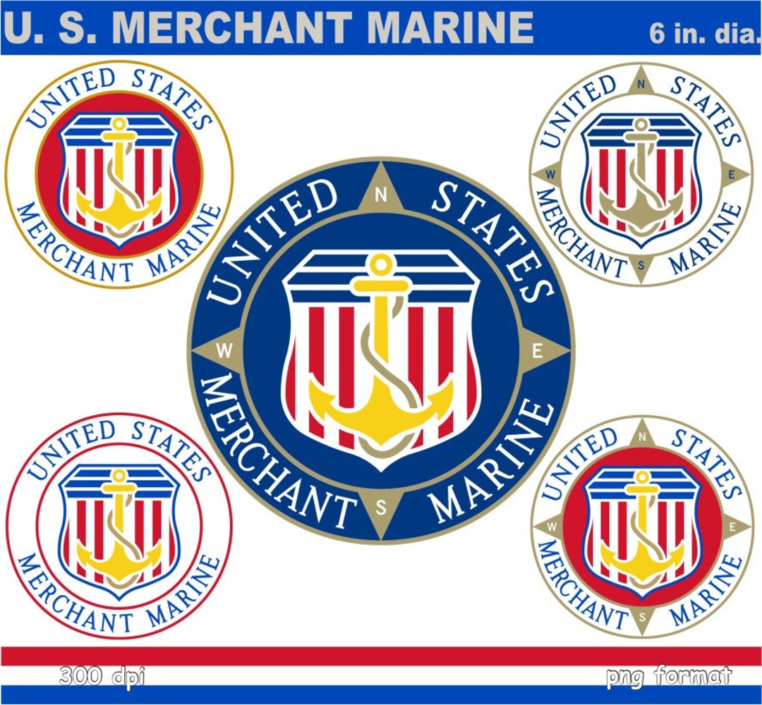 Digital Clipart U.S. Merchant Marine Emblem (5) PNG - Etsy