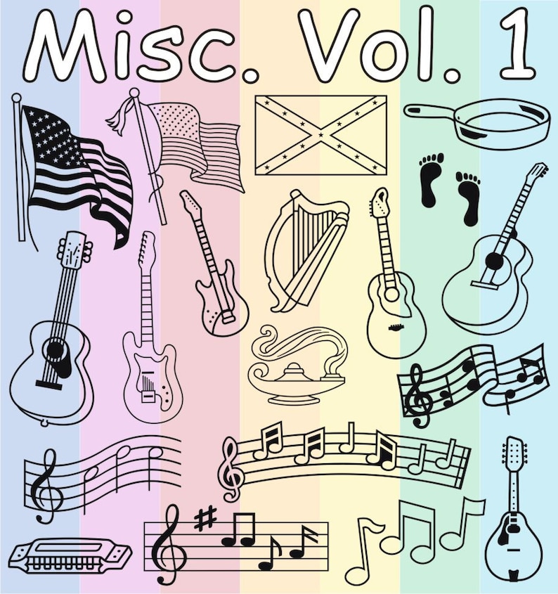 Miscellaneous Vol. 1 Vector Clipart - Etsy