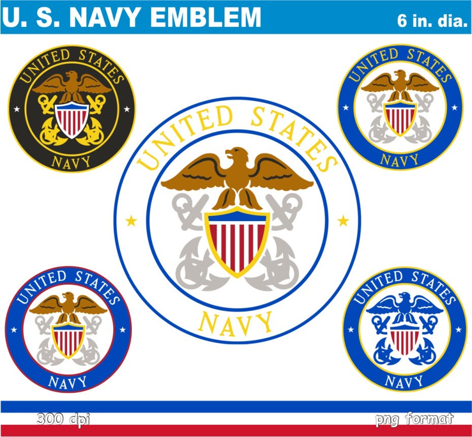 Digital Clipart U.S. Merchant Marine Emblem (5) PNG - Etsy