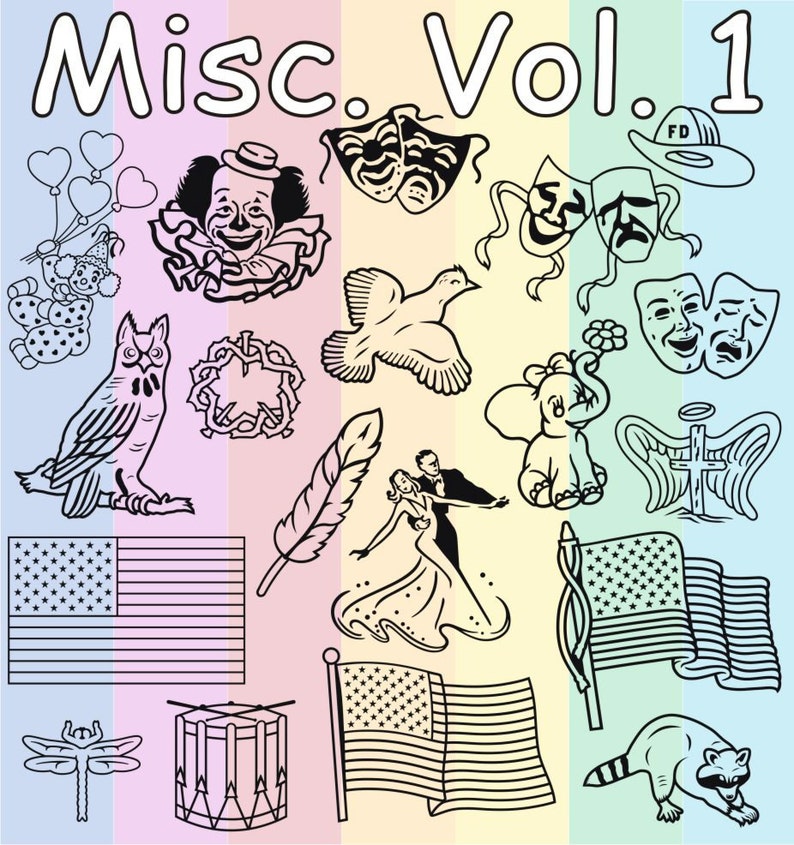 Miscellaneous Vol. 1 Vector Clipart - Etsy