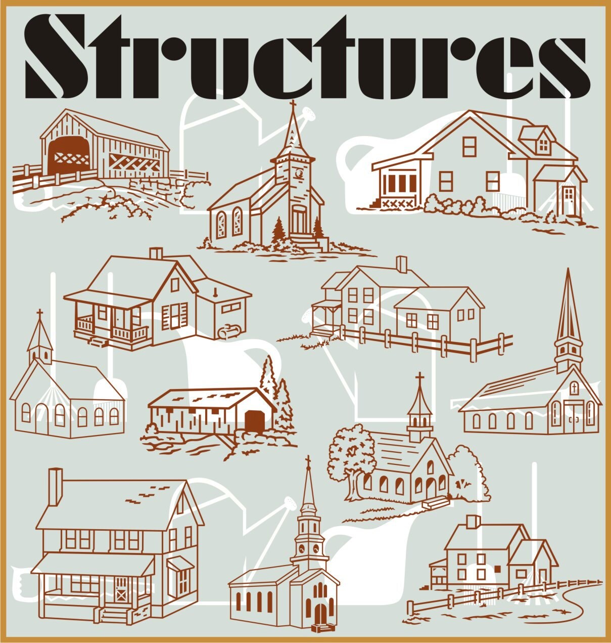 Structures (50) Vector Clipart - Etsy