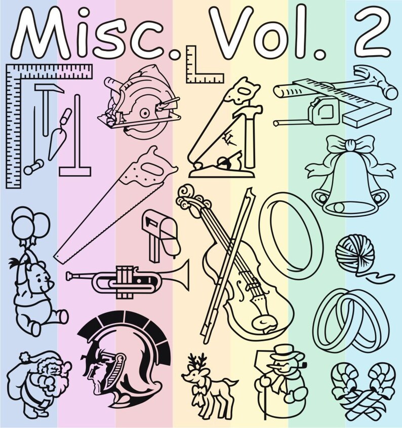 Miscellaneous Vol. 2 Vector Clipart - Etsy