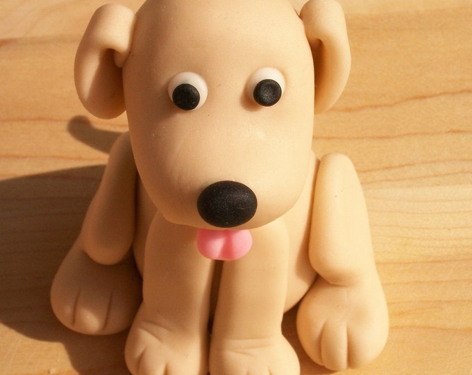 Fondant Dog Cake Topper - Etsy