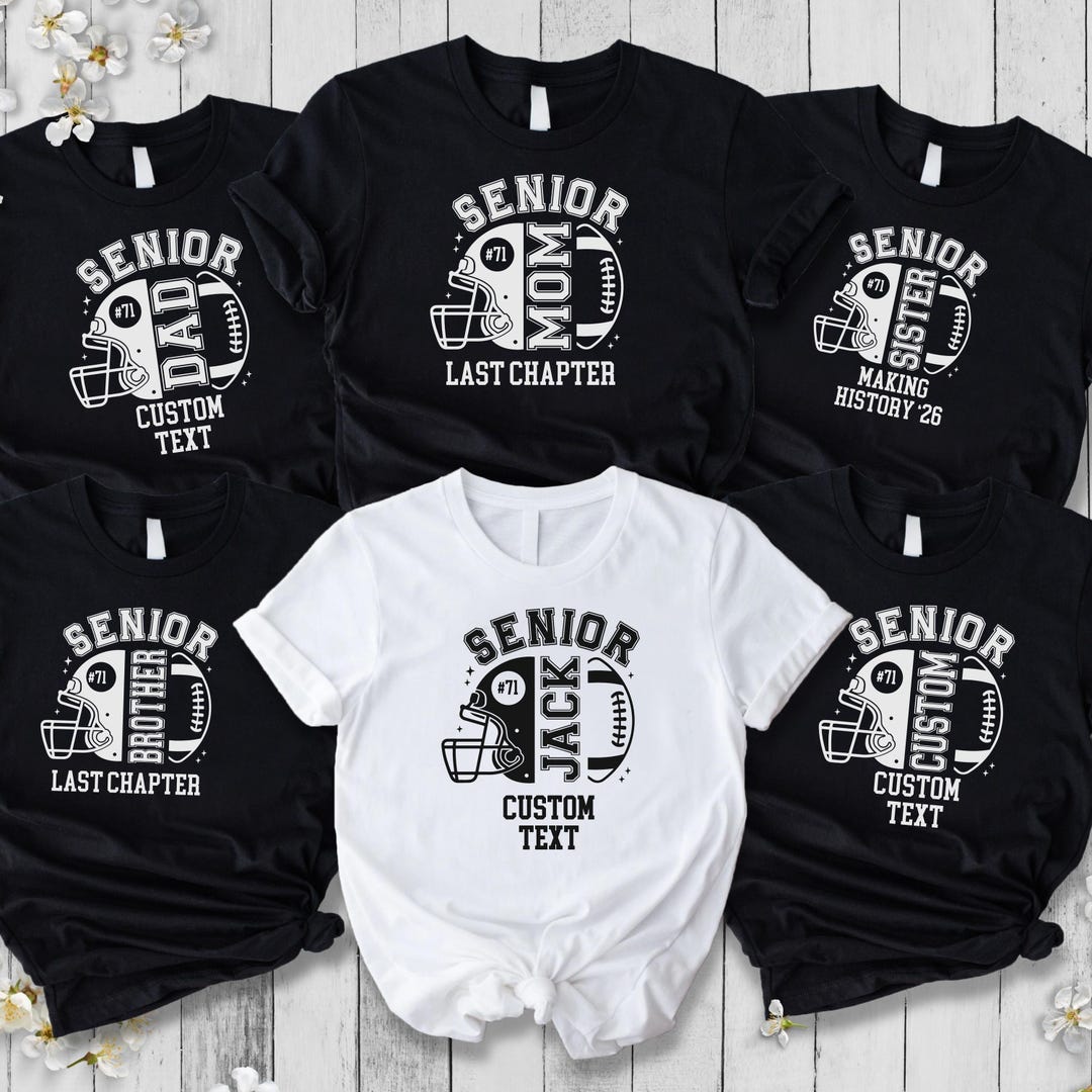 Personalized Senior 2026 Football Family Matching Shirt, Family ...