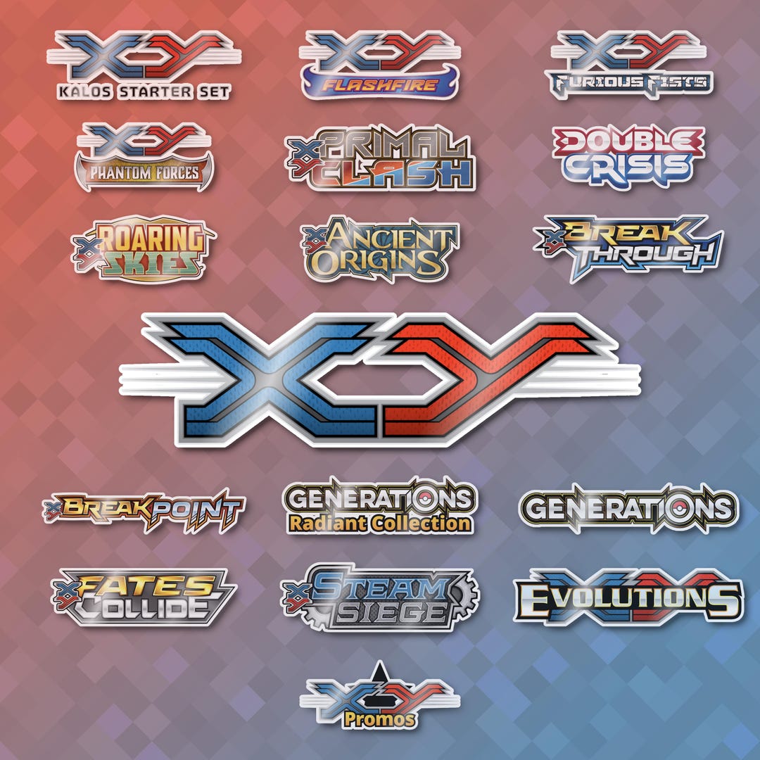 Pokémon XY Series: Binder Sticker Labels - Etsy