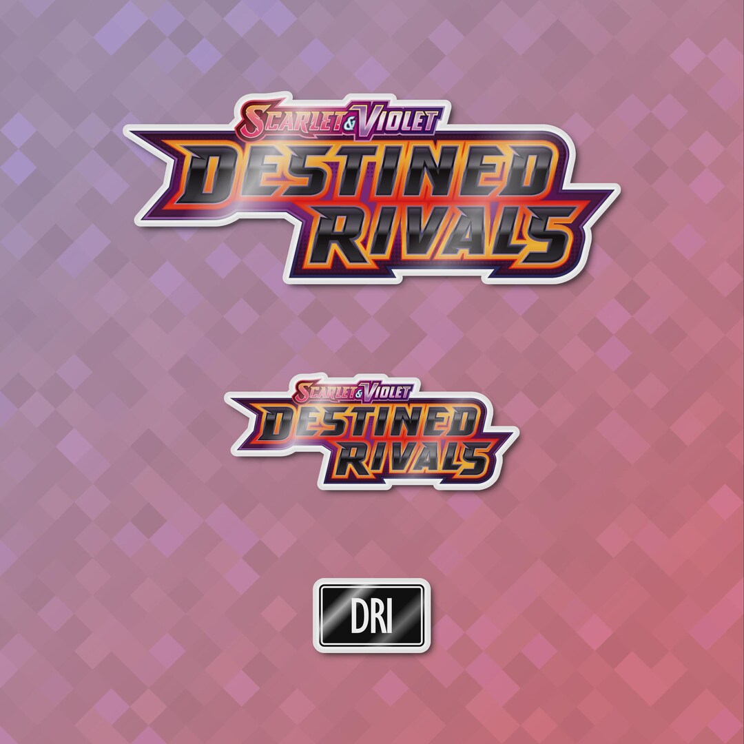 Pokémon Destined Rivals Binder Sticker/label - Etsy