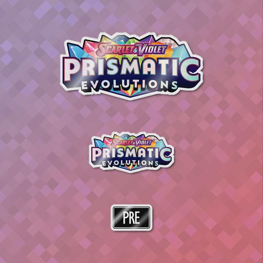 Pokémon Prismatic Evolutions Binder Sticker/labels - Etsy