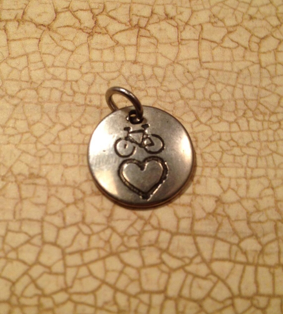 Bike Charm Bike and Heart Bike Charm - Etsy