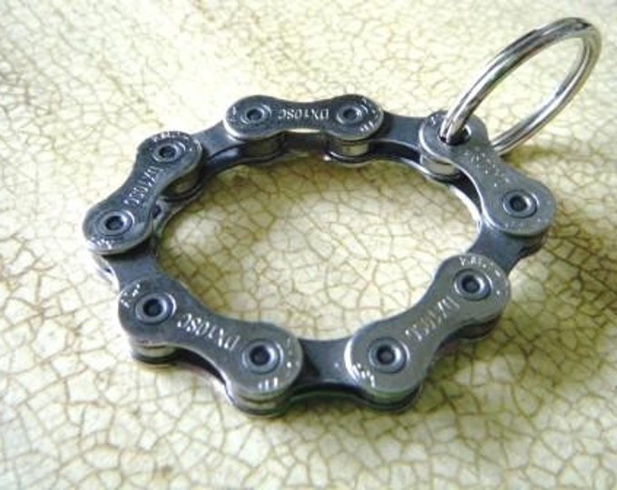 Bike Jewelry Recycled Bicycle Chain Key Ring - Etsy