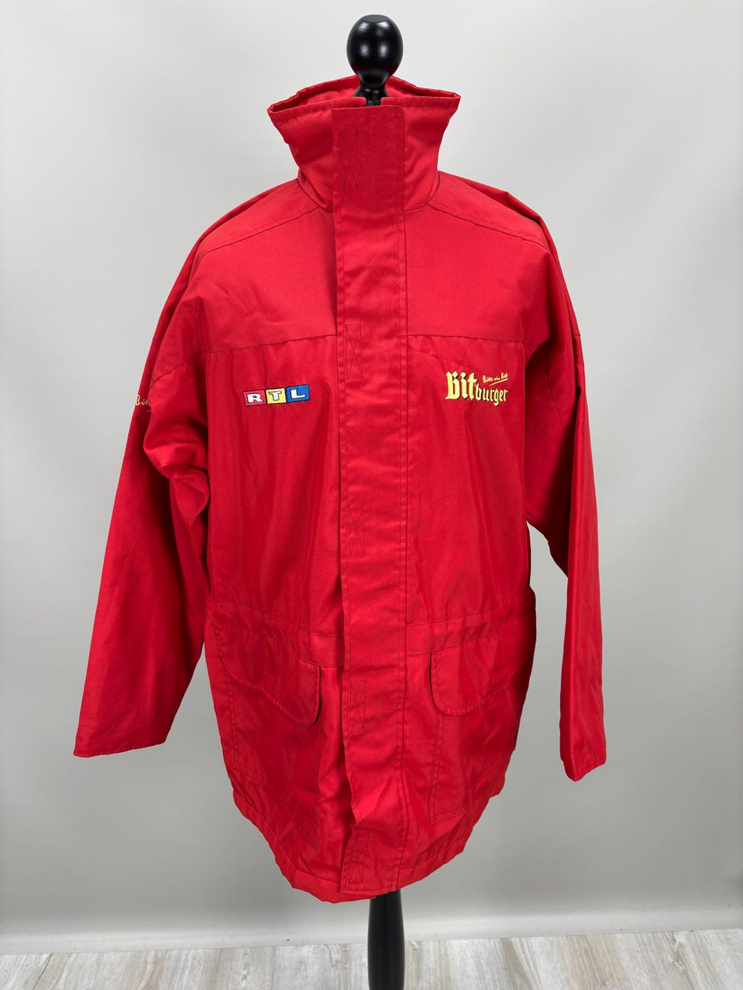 Mens Vintage Racing Jacket Bitburger Size M Color Red - Etsy