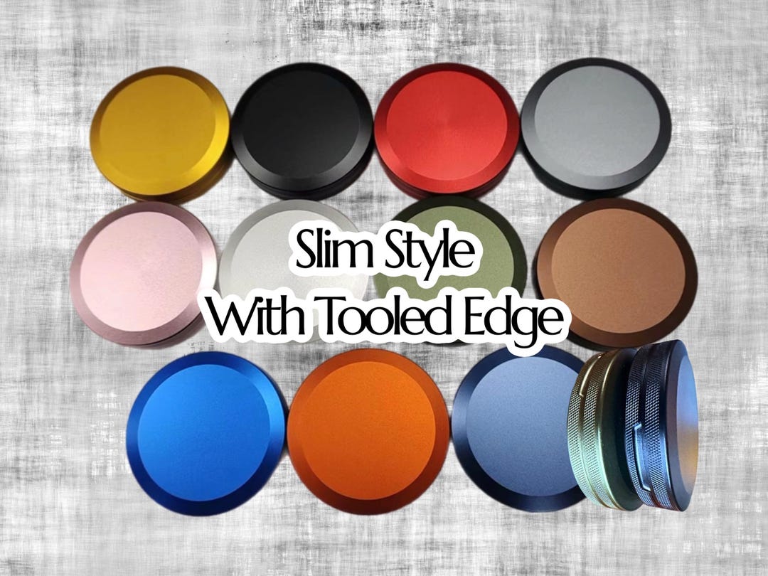 Knurled Single Compartment Aluminum Snus Container: Anodized Metal Tin ...