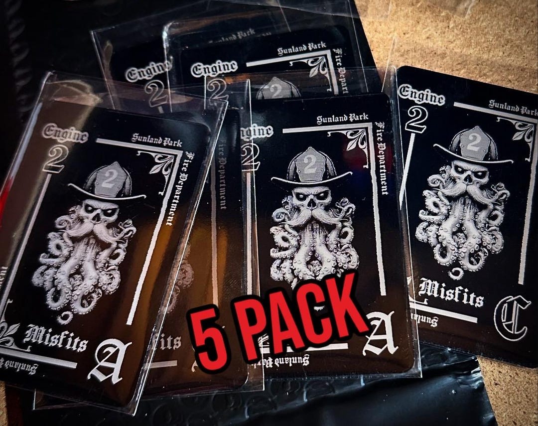 Firefighter Helmet Card Crew Pack (5 Cards) - Etsy
