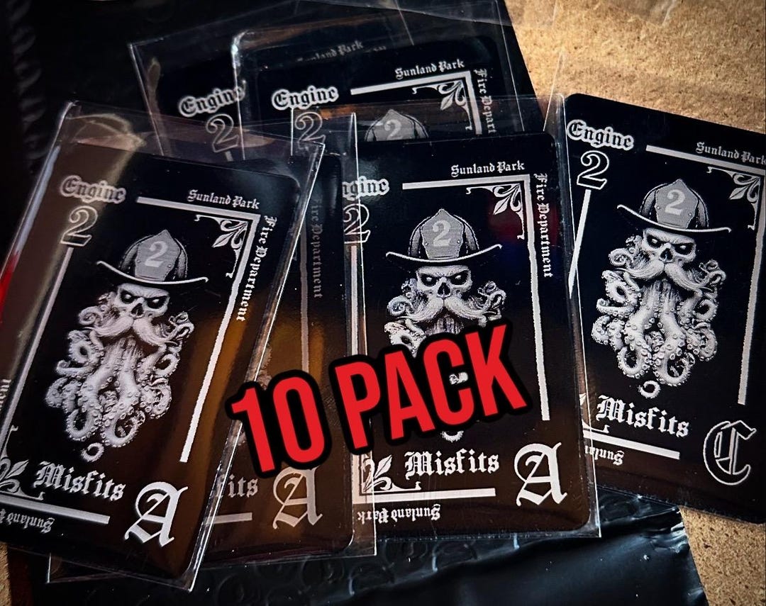 Firefighter Helmet Card Station Pack (10 Cards) - Etsy