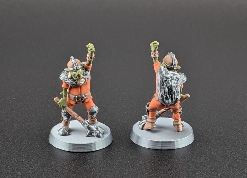 Goblin Raiders Pack – 10 Full-color Miniatures for D&D, Pathfinder, and ...