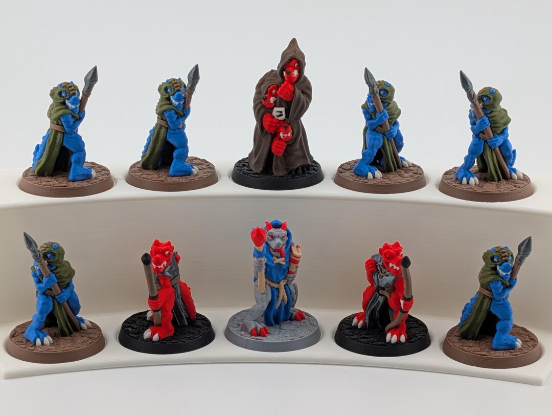 Kobold Miniatures Pack – 10 Full-color 3D Printed Dnd Minis for ...