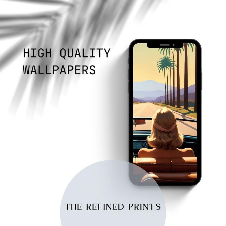 Retro Aesthetic Car Wallpaper for iPhone &android I Sunset Road Trip ...