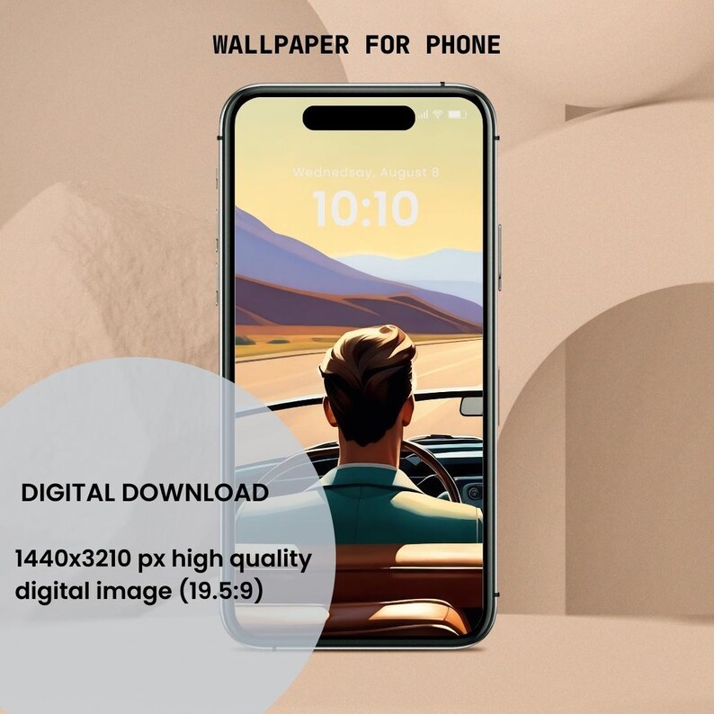 Retro Road Trip Aesthetic Wallpaper for iPhone & Android I Vintage ...