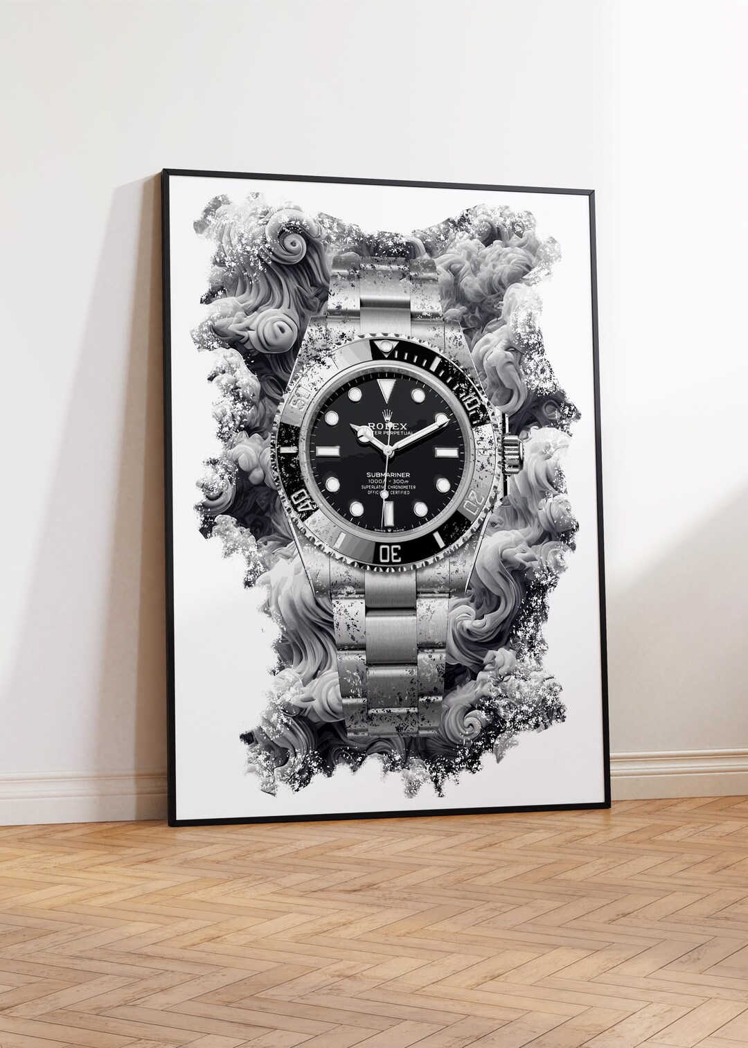 Rolex Submariner Ref. 124060 Watch Art Print Poster - Digitally Created ...
