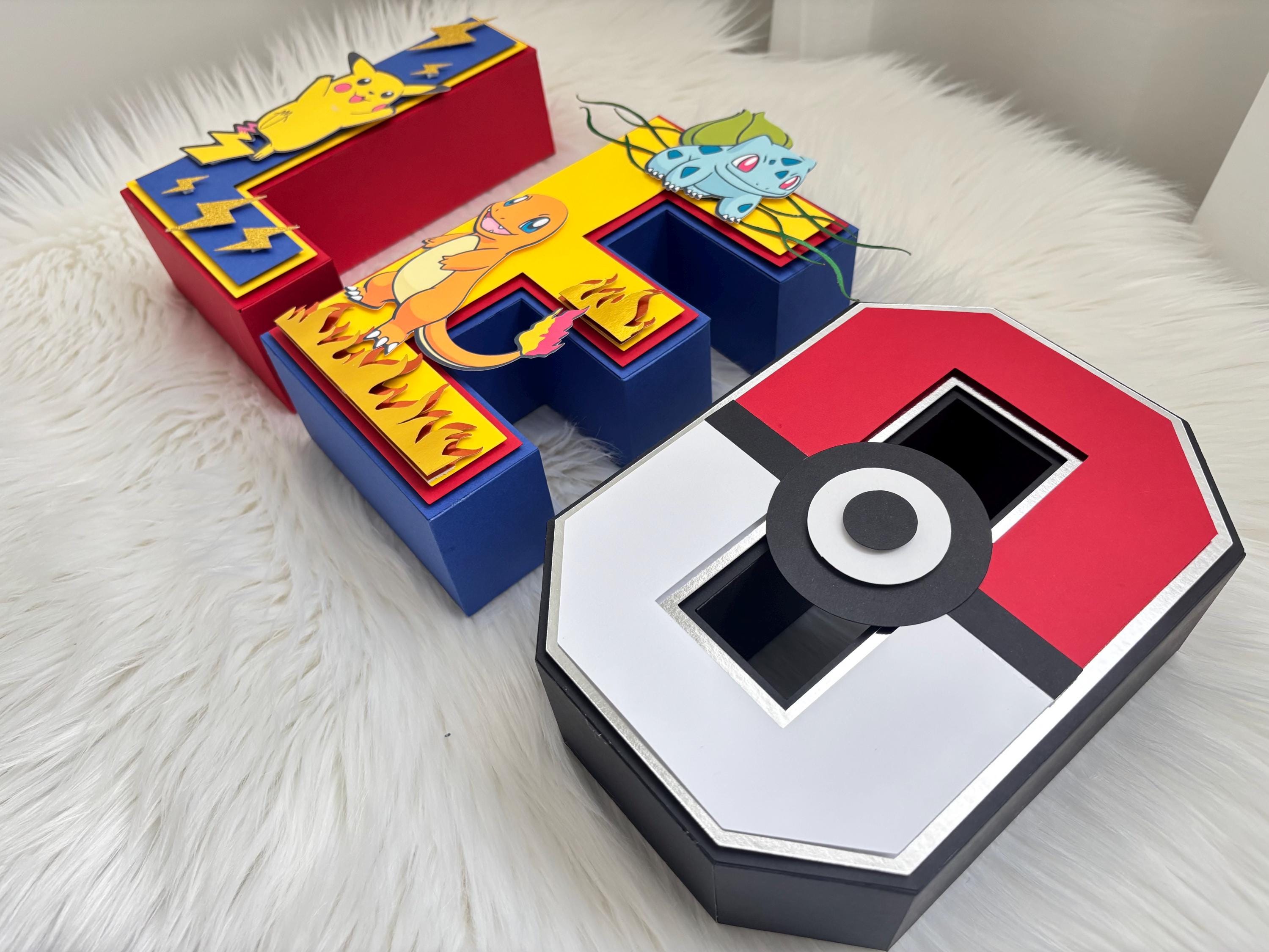 Pokemon Birthday 3D Letters or Numbers | Party Decor & Supplies | Name ...