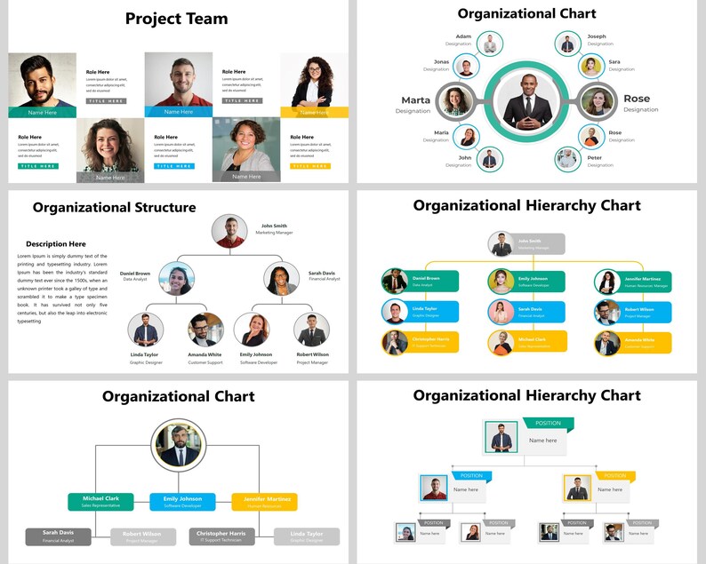 Organizational Hierarchy Powerpoint Template, Organizational Hierarchy ...