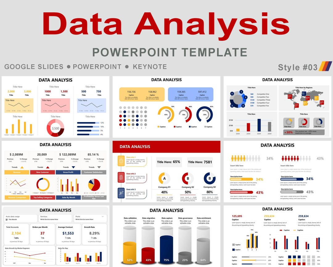 Data Analysis Powerpoint Template, Data Analysis Infographics, Data ...