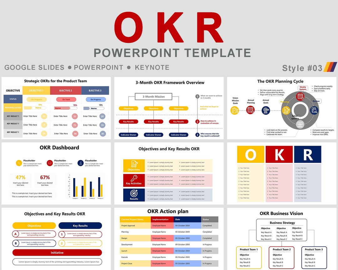Objectives and Key Results Powerpoint Template, OKR Powerpoint Template ...