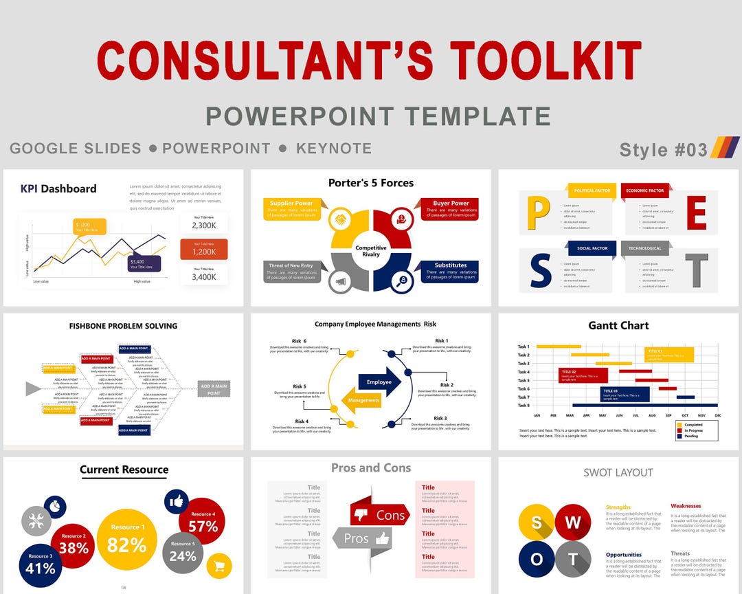 Consulting Toolkit Powerpoint Template, Management Consulting Toolkit ...