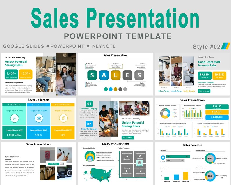 Sales Presentation Powerpoint Template, Sales Pitch Presentation, Sales ...