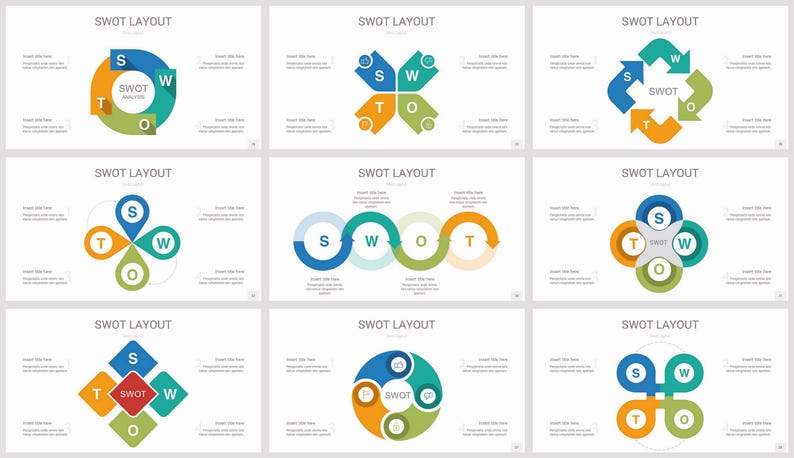 Customized SWOT Analysis Templates, Swot Layout Infographics, SWOT ...