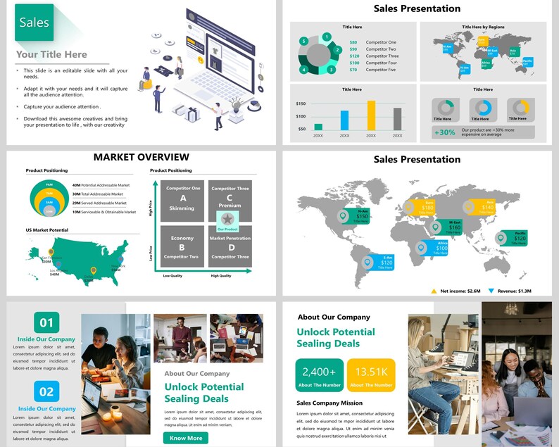 Sales Presentation Powerpoint Template, Sales Pitch Presentation, Sales ...