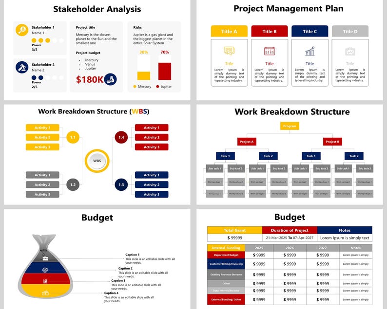 PMBOK Powerpoint Template, Project Management Powerpoint Template ...