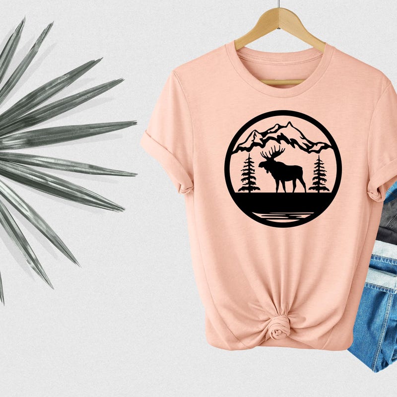 Moose T Shirt - Etsy