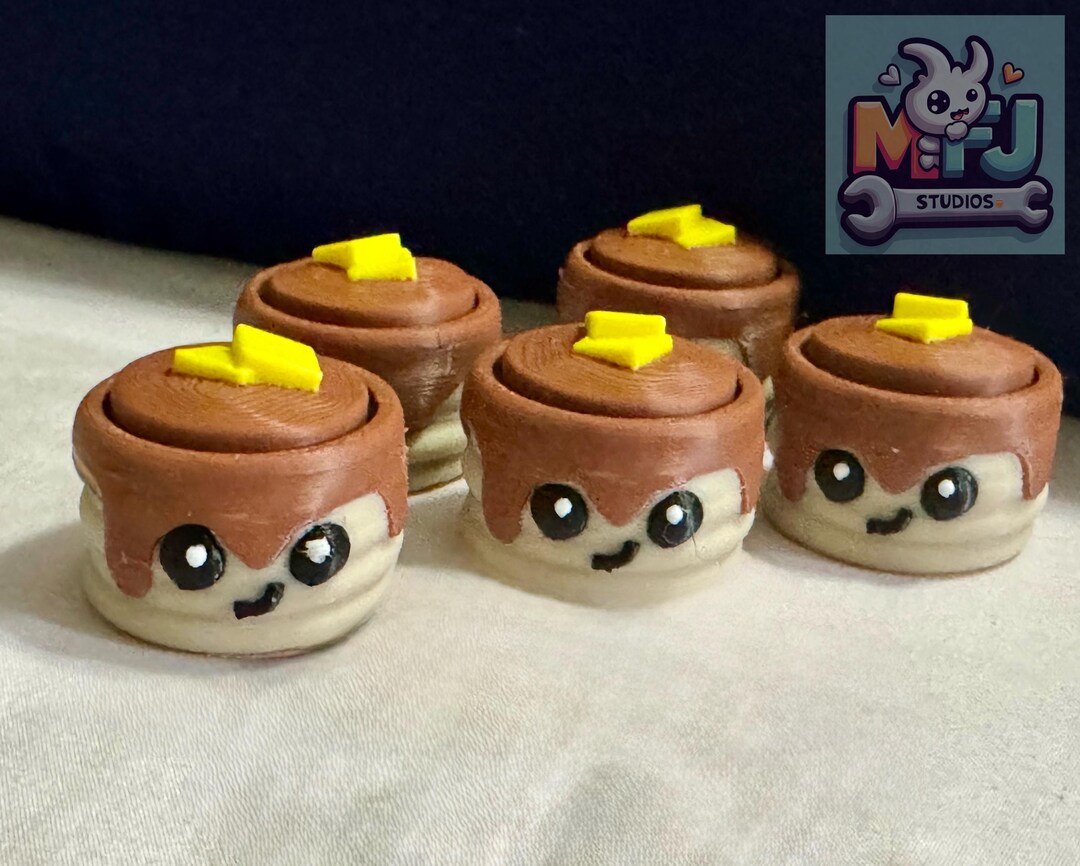 3D Printed Kawaii Pancake Stack Clickers - Etsy