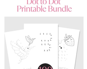 Dot to Dot Printables, Printables, Digital Downloads, Dot to Dot Games ...