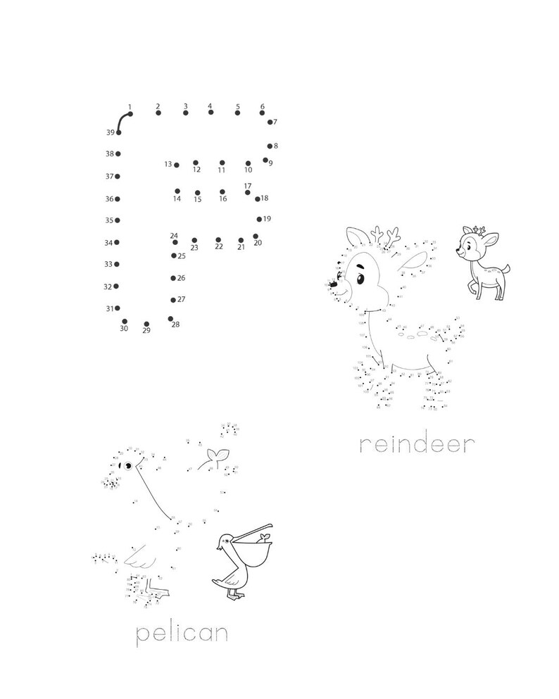 Dot to Dot Mega Pack, Digital Downloads, Printables, Learning ...