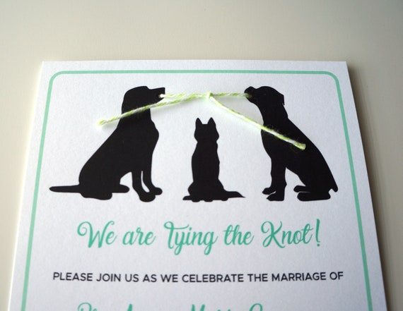 Dog wedding invitations | Beachweddingtips.com