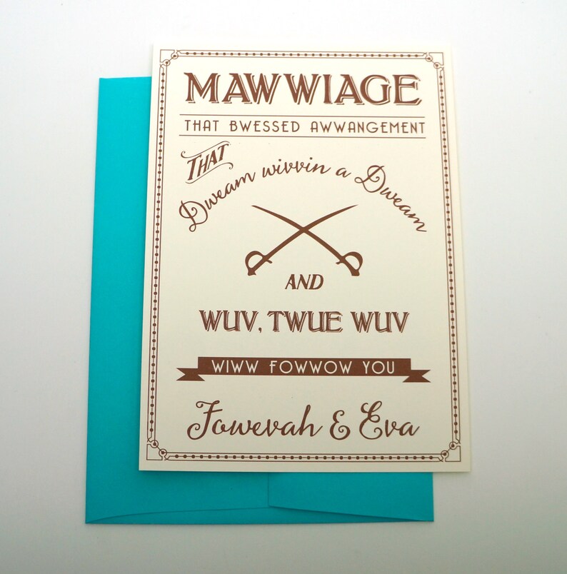 Mawwiage Princess Bride Engagement Party Bridal Shower - Etsy