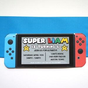 Switch Video Game Birthday Invitation PRINTED - Etsy