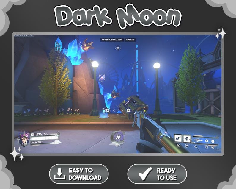 Dark Moon Overwatch Overlay | HUD for Overwatch 2 Game | Hudsight | for ...