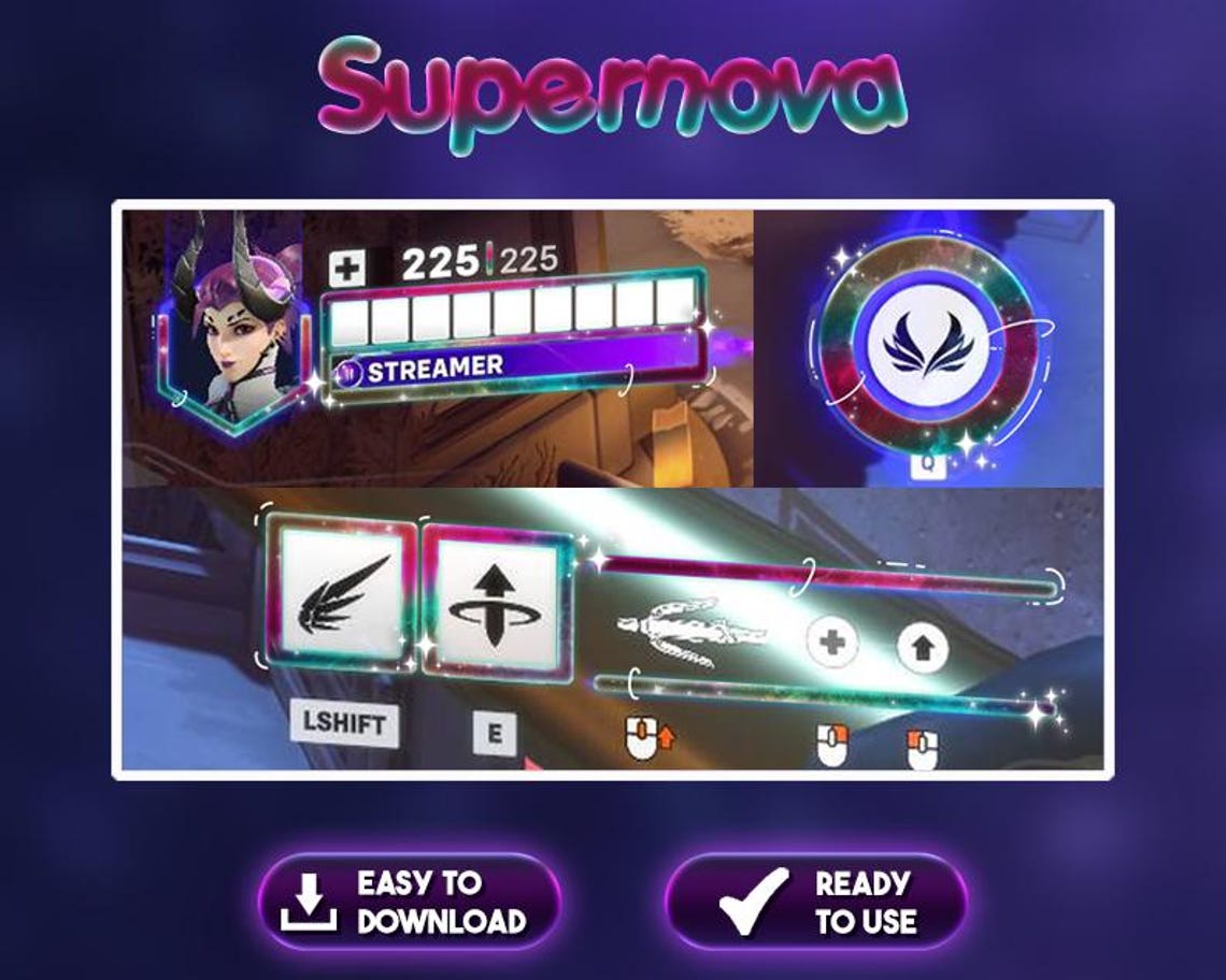 Cosmic Mercy Overwatch Overlay: Streaming HUD, 3 Variants (PNG) - Etsy