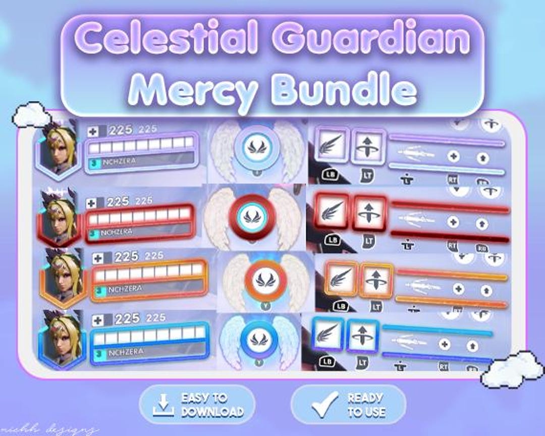 Sobreposição de Mercy Anjo da Guarda para Overwatch | 4 variantes ...