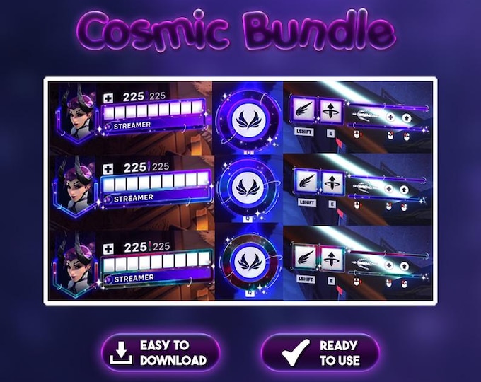 Pastel Purple Glow Overwatch Overlay | Customized Overlay | HUD ...